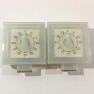 Vintage | Kitchen | Set Of 2 Vintage Kitchen Timer Clear Mechanical ...
